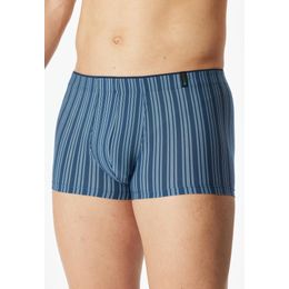 Boxershorts Schiesser "Long Life Soft", Herren, Gr. 6, 899, blau, Single Jersey, Obermaterial: 70% Modal, 20% Polyester, 10% Elasthan, k&ouml;rpernah, Unterhosen Boxershorts, ohne Eingriff, reduzierte Pilling-Bildung