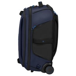 Weichgep&auml;ck-Trolley Samsonite "ECODIVER 55", Damen, Gr. B/H/T: 40cm x 55cm x 25cm 51 l, blau (blau nights), Nylon, Koffer Weichgep&auml;ck-Trolley, aus robustem Nylon, mit praktischem Seitenfach, mit Regencover