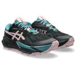 Trailrunningschuh asics "TRABUCO 14 GTX", Damen, Gr. 37,5, schwarz, morganite, Synthetik, Schuhe Trailrunningschuh, wasserdicht