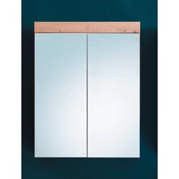 Spiegelschrank Welltime "Avena", braun (asteichefarben), B:60cm H:77cm T:17cm, Schr&auml;nke, Spiegelschrank, Spiegelschrank wahlweise mit Beleuchtung - (B/T/H) 60/17/77 cm
