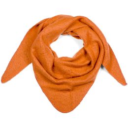 Dreieckstuch styleBREAKER "Strick Dreiecktuch meliert", Damen, orange, Obermaterial: 80% Viskose CV. 20% Wolle WO., Modisch, Modet&uuml;cher Dreieckstuch