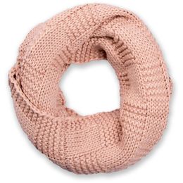 Strickschal styleBREAKER "Feinstrick Loop mit Patentmuster", Damen, altrose, Obermaterial: 100% Viskose CV., Modisch, Modet&uuml;cher Strickschal