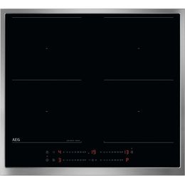 AEG Induktions-Kochfeld "TO64IM0FXB", schwarz, B:57,6cm H:4,4cm T:51,6cm, Kochfelder, mit vier Kochzonen, mit 14 Leistungsstufen, mit PowerBoost-Funktion, Induktions-Kochfeld