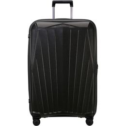 Hartschalen-Trolley Samsonite "MAJOR-LITE, verschiedene Gr&ouml;&szlig;en und Farben", Damen, Gr. B/H/T: 50cm x 77cm x 31cm 100 l, schwarz, Curv, Koffer Hartschalen-Trolley, mit Adressanh&auml;nger, mit Raumteiler, Packriemen und Trennpolster