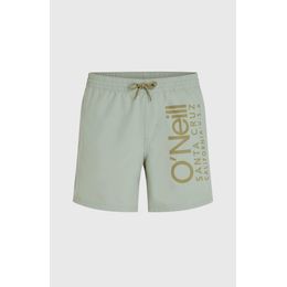 O`Neill Badeshorts O'NEILL "O'NEILL CALI 16'' SWIMSHORTS", Herren, Gr. L (52), N-Gr, marble arch, Obermaterial: 100% Polyester, Badehosen Badeshorts, mit Seiten- und Ges&auml;&szlig;taschen, mit Hyperdry-Finish