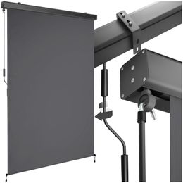 TecTake&reg; Senkrechtmarkise, verschiedene Gr&ouml;&szlig;en, pulverbeschichtetes Aluminiumgeh&auml;use, inkl. Wandhaltern