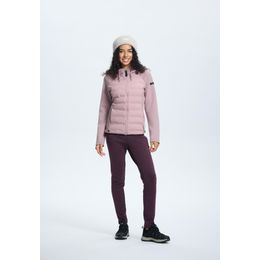 Hybridjacke Icepeak "Icepeak ASHBURN", Damen, Gr. S, lila (lavender), Obermaterial: 80% Polyester, 14% Viskose, 6% Elasthan, normal, Jacken Hybridjacke, f&uuml;r Erwachsene, mit w&auml;rmenden Materialeigenschaften, mit Kordelz&uuml;gen