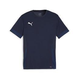 Fu&szlig;balltrikot Puma "TEAMGOAL MATCHDAY JERSEY", Gr. L, Puma navy, Puma wei&szlig;, persian blau, Interlock, Obermaterial: 100% Polyester, unifarben, regular fit normal, Rundhals, Trikots Fu&szlig;balltrikot, f&uuml;r Fu&szlig;ball, Kurzarm, sportlicher Stil, aus Interlock-Material