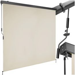TecTake&reg; Senkrechtmarkise, verschiedene Gr&ouml;&szlig;en, pulverbeschichtetes Aluminiumgeh&auml;use, inkl. Wandhaltern