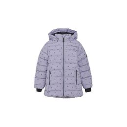 Steppmantel Color Kids "Steppjacke COJacket - Quilt - Long - AOP", M&auml;dchen, Gr. 98, lila (languid lavender), Obermaterial: 100% Polyester PES., Jacken Steppmantel