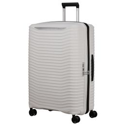 Hartschalen-Trolley Samsonite "UPSCAPE, verschiedene Gr&ouml;&szlig;en und Farben", Damen, Gr. B/H/T: 51cm x 75cm x 30cm 104 l, wei&szlig; (cloud wei&szlig;), Polypropylen, gestreift, Koffer Hartschalen-Trolley, mit Volumenerweiterung, mit Tragegriff oben und seitlich