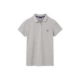 Poloshirt Gant "Poloshirt MD. SUMMER PIQUE 1er Pack", Damen, Gr. XS, grau, Obermaterial: 100% Baumwolle CO., Shirts Poloshirt