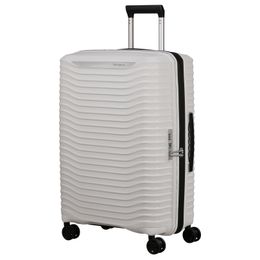 Hartschalen-Trolley Samsonite "UPSCAPE, verschiedene Gr&ouml;&szlig;en und Farben", Damen, Gr. B/H/T: 47cm x 68cm x 28cm 75 l, wei&szlig; (cloud wei&szlig;), Polypropylen, gestreift, Koffer Hartschalen-Trolley, mit Volumenerweiterung, mit Tragegriff oben und seitlich
