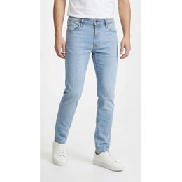 Jack & Jones Slim-fit-Jeans JACK & JONES "JJIGLENN JJFELIX AM 446 NOOS", Herren, Gr. 29, L&auml;nge 30, blau denim, Denim/Jeans, Obermaterial: 99% Baumwolle, 1% Elasthan, unifarben, slim fit, Jeans Slim-fit-Jeans, mit schmaler Beinform