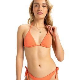 Triangel-Bikini-Top Roxy "Lagos", Damen, Gr. S, Cup B, orange, Obermaterial: 92% Microfaser, 8% Elasthan;, Bikini-Oberteile Triangel-Bikini-Top