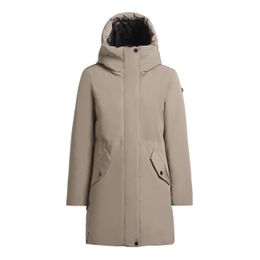 Wintermantel Khujo "Wintermantel Diance", Damen, Gr. L, beige (greige), Obermaterial: 100% Polyester PES. Obermaterial: Futter: 100% Polyester PES. 100% Polyester PES., M&auml;ntel Wintermantel
