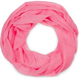Loop styleBREAKER "Seidiger unifarbener Loop", Damen, rosa, Obermaterial: 100% Viskose CV., Modisch, Modet&uuml;cher Loop