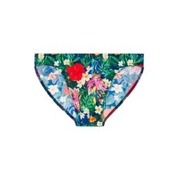 Badeslip HOM "Badeslip Swim Micro Briefs Peacock 1er Pack", Herren, Gr. XXL, N-Gr, bunt (blau, gr&uuml;n), Obermaterial: 80% Polyamid PA. 20% Elasthan EL. Futter: 73% Polyamid PA. 27% Elasthan EL., Badehosen Badeslip