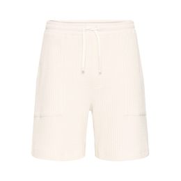 !Solid Sweatshorts SOLID "Sweatshorts SDAlann", Damen, Gr. L, N-Gr, wei&szlig; (sanftes wei&szlig;), Obermaterial: 96% Baumwolle CO. 4% Elasthan EL., Hosen Sweatshorts