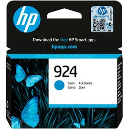 HP Tintenpatrone "HP original Druckerpatrone 924 Cyan", blau (cyan), Tintenpatronen, 3 Probemonate gratis* drucken, Tintenpatrone