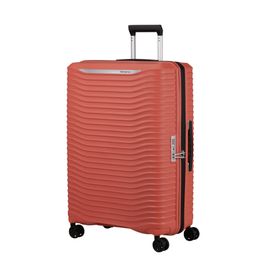 Hartschalen-Trolley Samsonite "UPSCAPE, verschiedene Gr&ouml;&szlig;en und Farben", Damen, Gr. B/H/T: 51cm x 75cm x 30cm 104 l, clay, Polypropylen, gestreift, Koffer Hartschalen-Trolley, mit Volumenerweiterung, mit Tragegriff oben und seitlich