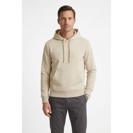 Hoodie BOSS Green "Soody", Herren, Gr. M, light beige272, Sweatware, Obermaterial: 95% Baumwolle, 5% Elasthan, unifarben, normal, Rundhals, B&uuml;ndchen, Sweatshirts Hoodie, Regular Fit, Kapuze mit Kordel, K&auml;ngurutasche, Logo-Druck