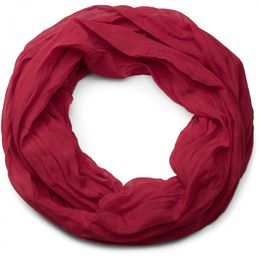 Loop styleBREAKER "Seidiger unifarbener Loop", Damen, rot, Obermaterial: 100% Viskose CV., Modisch, Modet&uuml;cher Loop