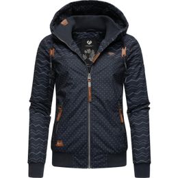 Winterjacke Ragwear "Winterjacke Nuggie Zig Zag Intl.", Damen, Gr. XL, blau (navy22), Obermaterial: 100% Polyester PES. Obermaterial: Futter: 100% Polyester PES., Jacken Winterjacke