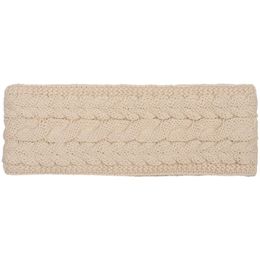 Stirnband styleBREAKER "Strick Stirnband mit Zopfmuster", Damen, beige, Obermaterial: 85% Polyacryl PAN. 15% Polyamid PA., Modisch, M&uuml;tzen Stirnband