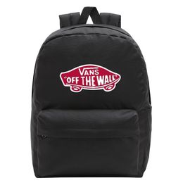 Rucksack Vans "OLD SKOOL GROM BACKPACK", schwarz, chili, Rucks&auml;cke, Jungen, Obermaterial: 100% Polyester, Rucksack, f&uuml;r Kinder, 18 Liter Volumen, Zwei-Taschen-Design, mit Steckfach
