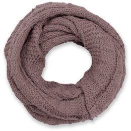Strickschal styleBREAKER "Strick Loop mit Karomuster", Damen, mauve, Obermaterial: 100% Viskose CV., Modisch, Modet&uuml;cher Strickschal