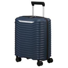 Hartschalen-Trolley Samsonite "UPSCAPE, verschiedene Gr&ouml;&szlig;en und Farben", Damen, Gr. B/H/T: 36cm x 45cm x 20cm 28 l, blau (blau nights), Polypropylen, Koffer Hartschalen-Trolley, mit Volumenerweiterung, mit Tragegriff oben, aus Polypropylen