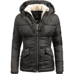 Winterjacke Navahoo "Winterjacke Megan", Damen, Gr. L, schwarz, Obermaterial: 100% Polyester PES. Obermaterial: Futter: 100% Polyester PES. 100% Polyester PES., Jacken Winterjacke