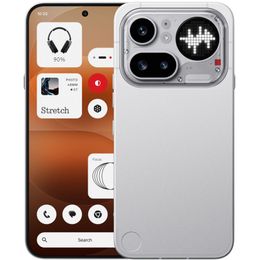 NOTHING Smartphone "Phone (4a) Pro", Energieeffizienz: A, silber, 256 GB, Mobiltelefone, Smartphone