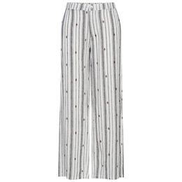 Gina Damen Wide-Leg-Hose mit Streifen