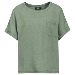 Gina Benotti Damen Leinen-Bluse mit Brusttasche