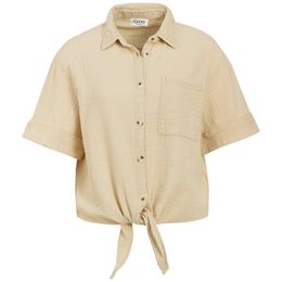 Gina Damen Musselin-Bluse mit Brusttasche