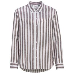 Gina Damen Leinen-Bluse mit Streifen
