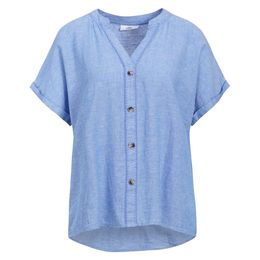 Gina Benotti Damen Leinen-Bluse mit Zierkn&ouml;pfen