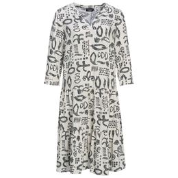 Gina Damen Kleid mit Allover-Muster