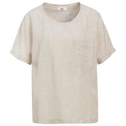 Gina Benotti Damen Leinen-Bluse mit Brusttasche