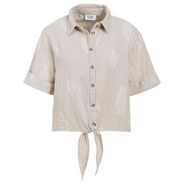 Gina Damen Musselin-Bluse mit Allover-Muster