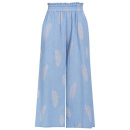 Gina Damen Musselin-Hose mit ger&uuml;schtem Bund