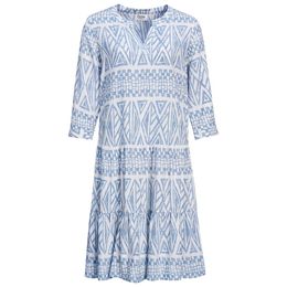 Gina Damen Kleid mit Allover-Muster