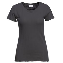 Gina Damen T-Shirt mit Ajours-Muster