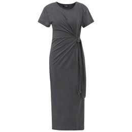 Gina Damen Midi-Kleid mit Knoten-Detail