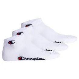 Kurzsocken Champion "Socken 3er Pack", Herren, Gr. 43-46, wei&szlig;, Obermaterial: 71% Baumwolle CO. 23% Polyester PES. 4% Polyamid PA. 2% Elasthan EL., Socken