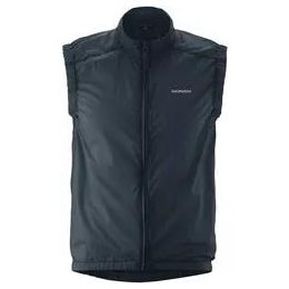 Funktionsweste Gonso "Adventure Vest Wind M", Herren, Gr. S, nachtblau, 90% Polyamid, 10% Polyester, Westen Funktionsweste, Herren Weste, leichte und winddichte Fahrradweste mit R&uuml;ckentasche