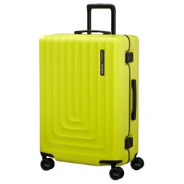 Hartschalen-Trolley Samsonite "FOCUS, verschiedene Gr&ouml;&szlig;en und Farben", Gr. B/H/T: 47cm x 69cm x 27cm 75 l, metallic lime, Polycarbonat, Koffer, mit festen Trennw&auml;nden und Rei&szlig;verschlusstaschen