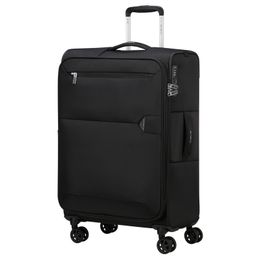 Weichgep&auml;ck-Trolley Samsonite "URBIFY, verschiedene Gr&ouml;&szlig;en", Gr. B/H/T: 43cm x 68cm x 27cm 68 l, schwarz, Recycle-Polyester, Koffer, aus Recycle-Polyester, mit Kreuzspanngurt, mit Fronttasche